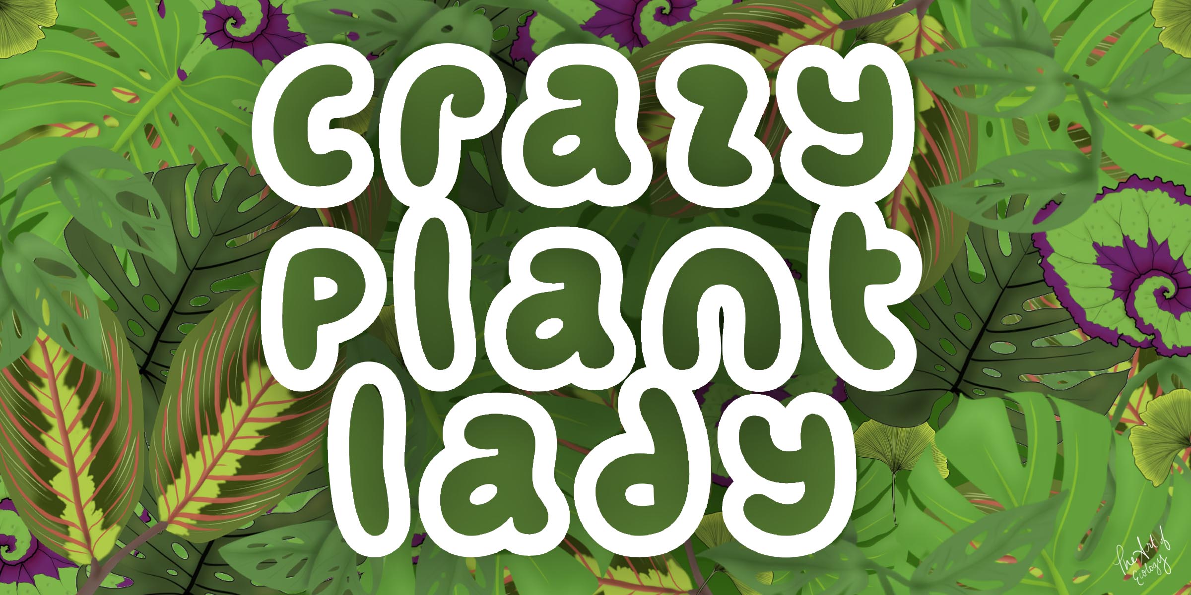 Crazy Plant Lady Vinyl Sticker - The Art of Ecology